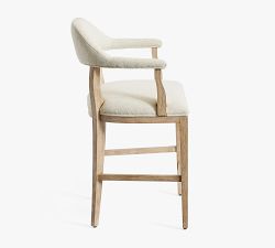 Windom Upholstered Stool | Pottery Barn
