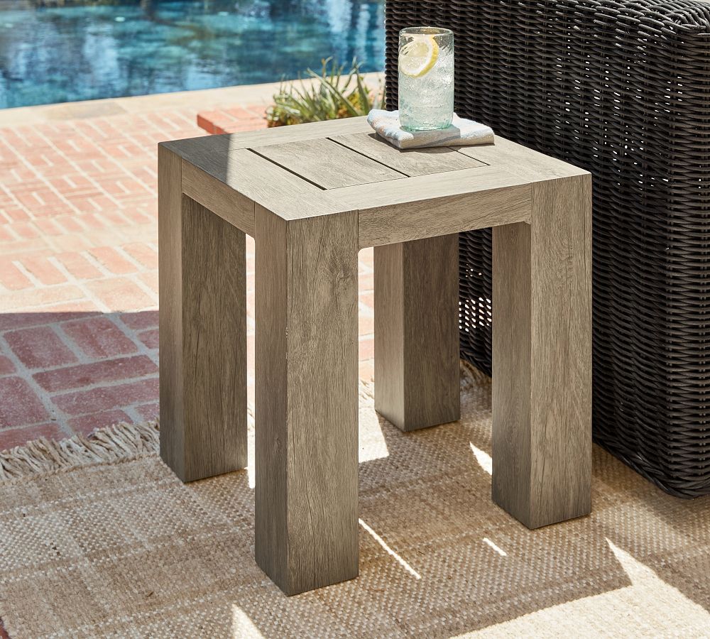 Rockport Square Outdoor Side Table (18") | Pottery Barn