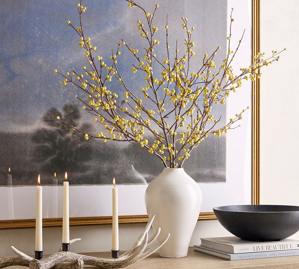 Faux Turning Berry Branch - Charming Home Decor | Pottery Barn
