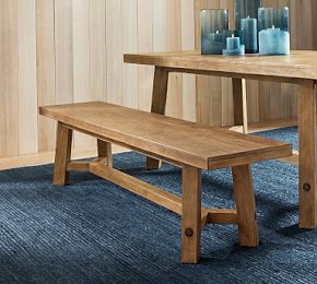 Rustic Farmhouse Dining Bench - Timeless Charm | Pottery Barn