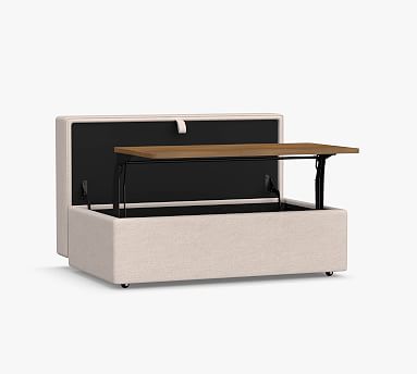 Open Box: Turner Storage Ottoman with Pull Out Table | Pottery Barn
