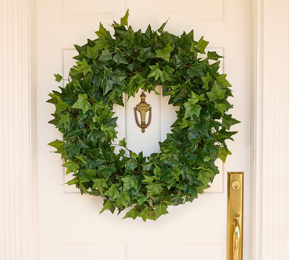 Faux Micro Ivy Leaf Wreath | Pottery Barn
