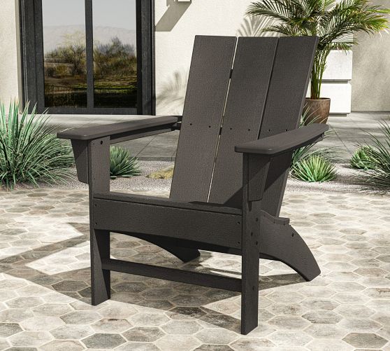 Pottery Barn Adirondack x Polywood Outdoor Dining Bench Pottery Barn