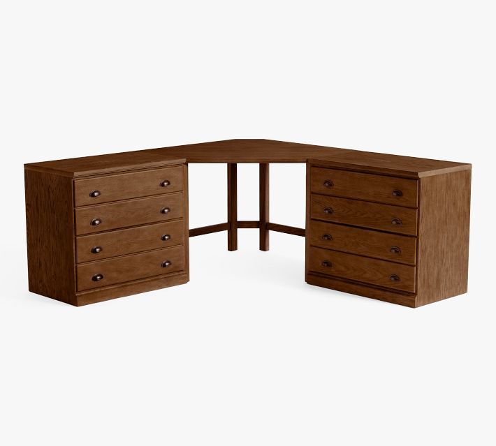 Printer s Corner Desk 88.5 Pottery Barn