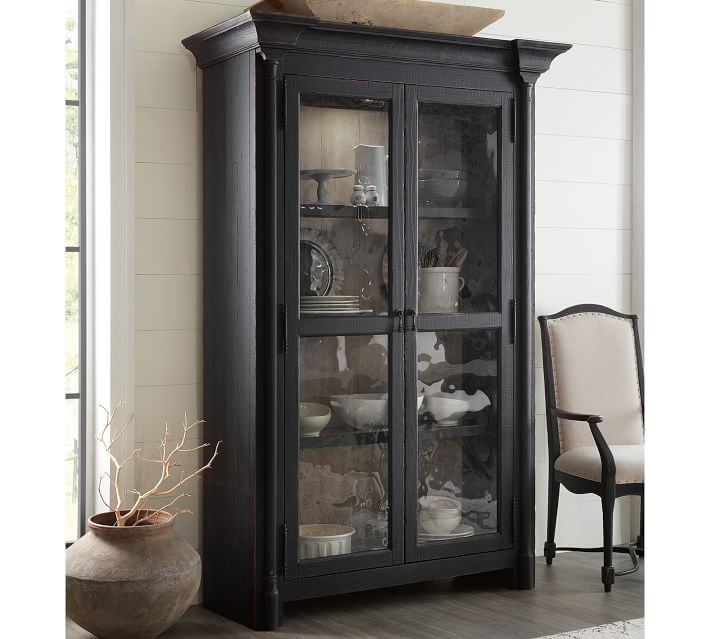 Pottery barn black cabinet store
