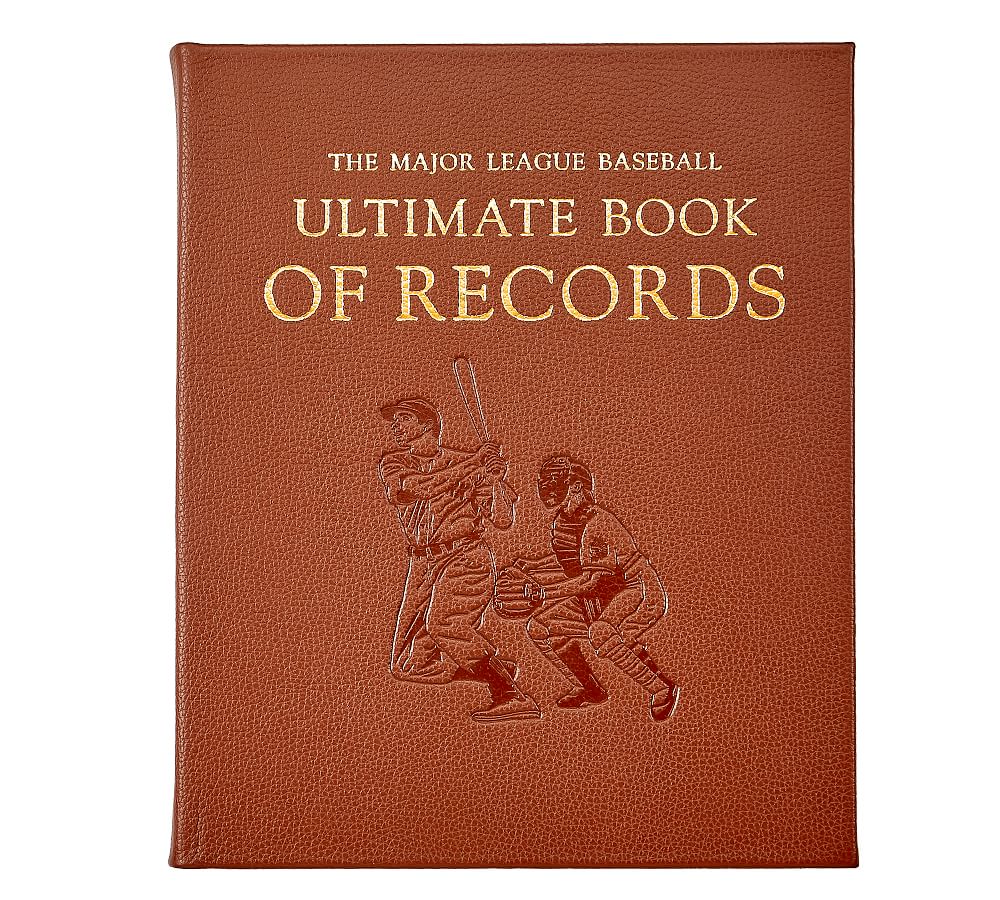 MLB: Ultimate Book of Records Leather-Bound Book | Pottery Barn