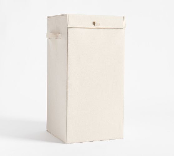 Linen Collapsible Laundry Basket | Pottery Barn