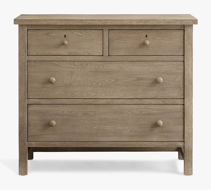 Farmhouse 4 Drawer Dresser Gray Wash