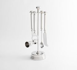 Heritage Silver 4-Piece Bar Tool Set | Pottery Barn