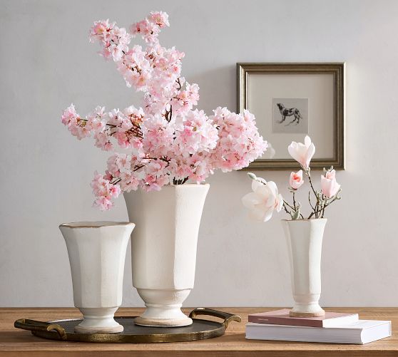 Ceramic Faceted Vase Collection | Pottery Barn