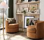 Everson Round Glass C-Table - Elegant Accent Table | Pottery Barn