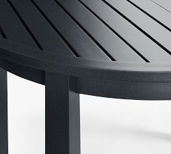 Indio Metal Round Extending Outdoor Dining Table (48"-80") | Pottery Barn
