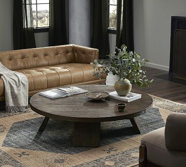 Clover Round Coffee Table 55 Pottery Barn