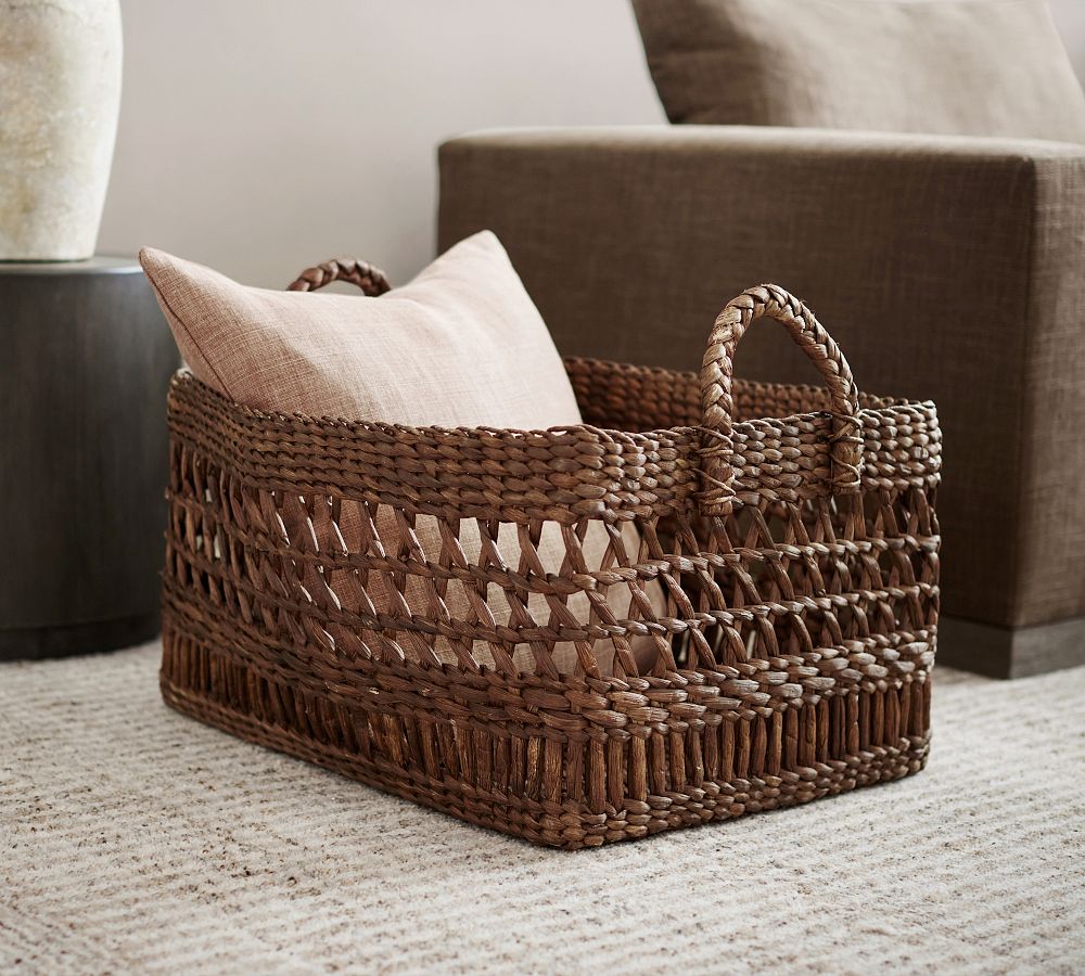 Pacific Handwoven Rectangular Basket | Pottery Barn