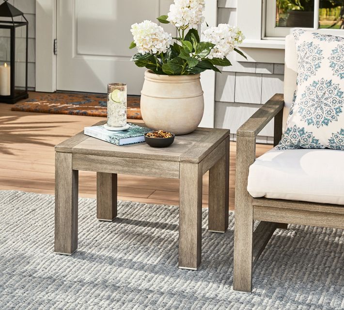 Eucalyptus outdoor side table store