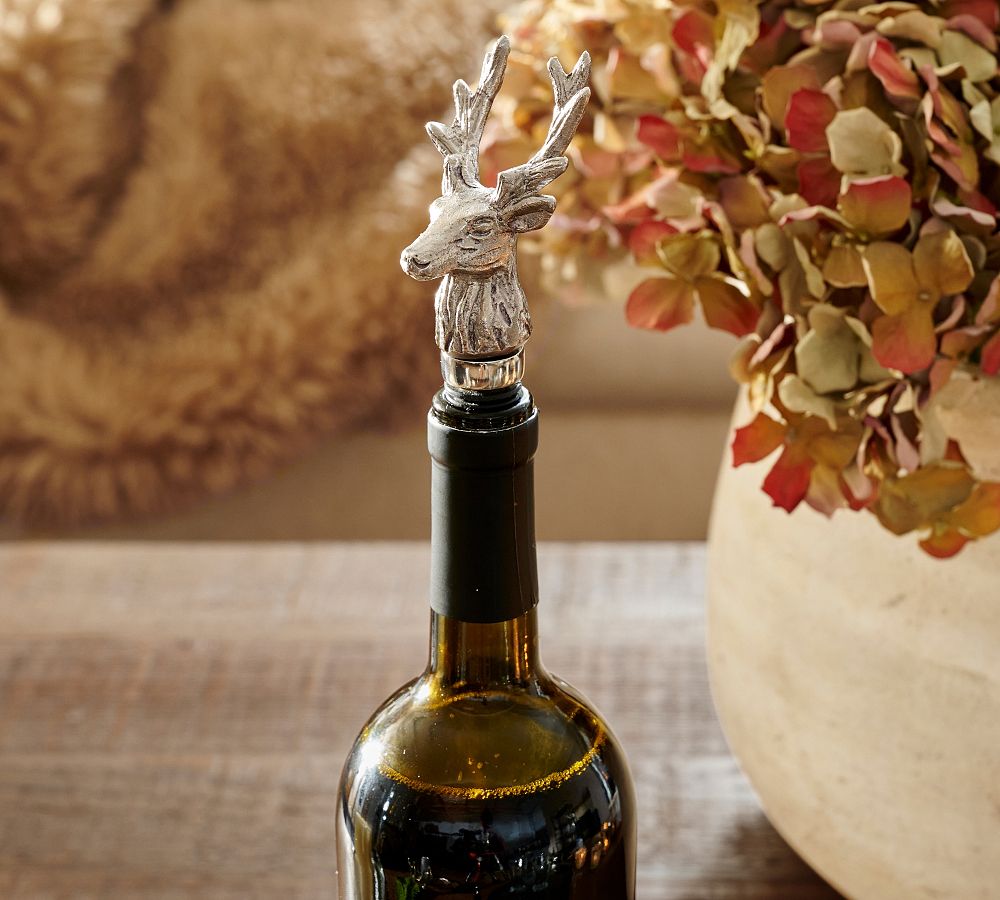 Stag Bottle Stopper | Pottery Barn