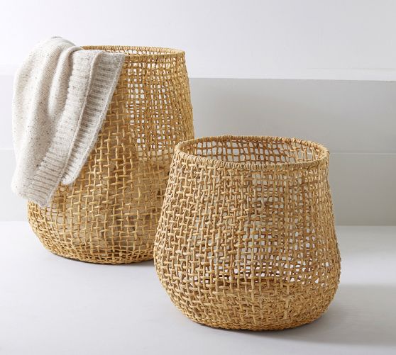 Asha Handwoven Tote Baskets | Pottery Barn