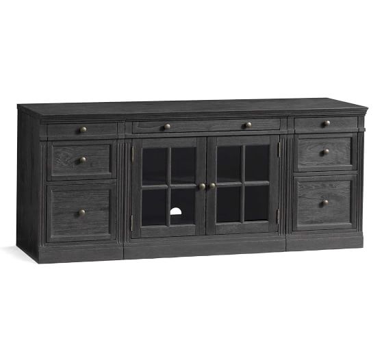 Pottery barn black tv stand store