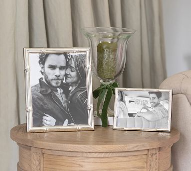 Silver Plated Bamboo Picture Frame | Pottery Barn
