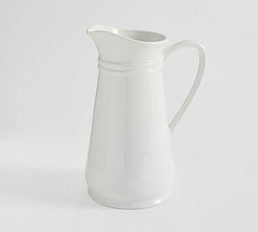 Caterer's Box Porcelain Pitcher - Elegant Serveware | Pottery Barn