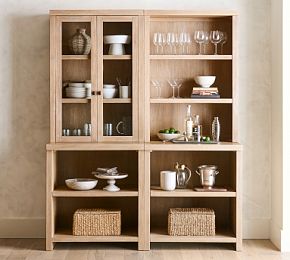 Modern Farmhouse Hutch with Shelf - Stylish Storage | Pottery Barn