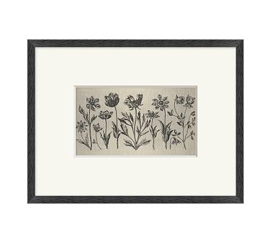 Floral Etching Framed Print | Pottery Barn