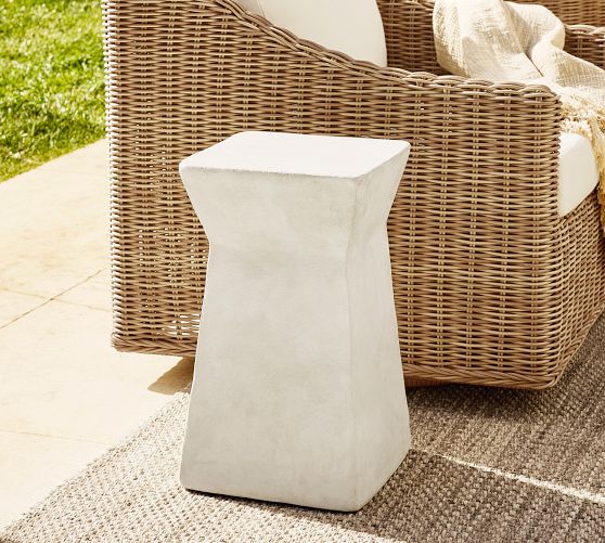 Sanibel Square Outdoor Accent Table (12") | Pottery Barn
