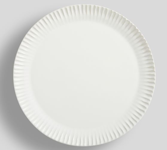 Ridge Textured Stoneware Dinner Plates | Pottery Barn