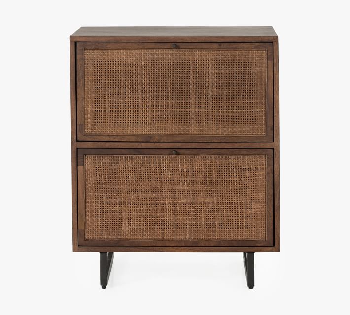 Dolores Cane 2 Drawer File Cabinet Pottery Barn