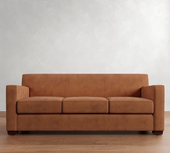 Ashby Leather Sleeper Sofa (83") | Pottery Barn
