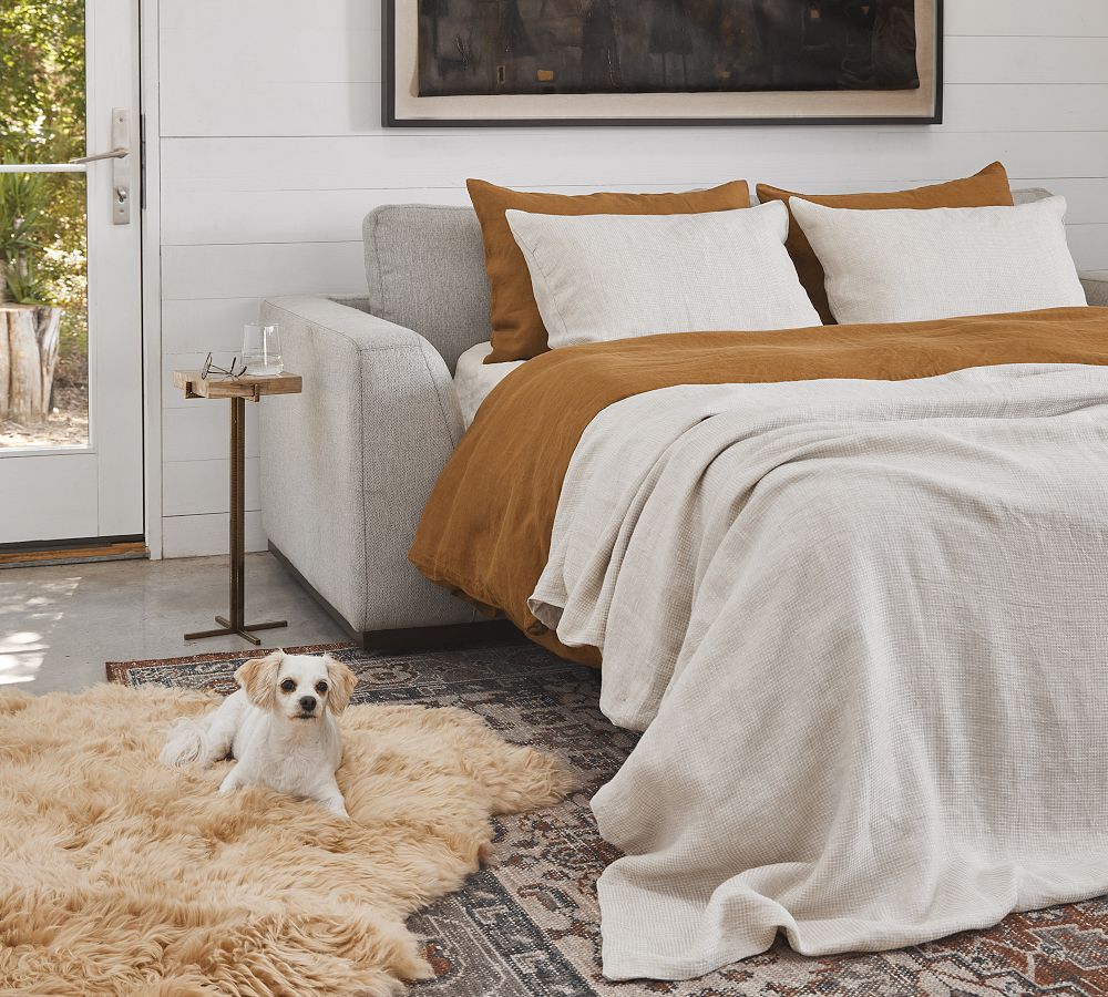 Patton Large Lambskin Hide Rug | Pottery Barn