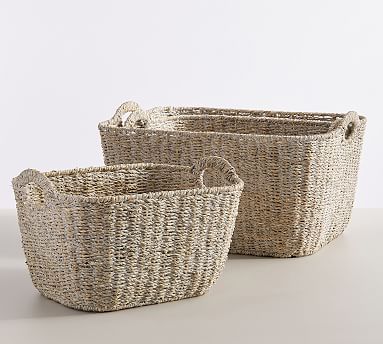 Marlowe Rectangular Nesting Baskets - Set of 3 | Pottery Barn