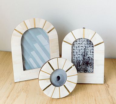 Handcrafted Sunburst Bone and Brass Frames | Pottery Barn