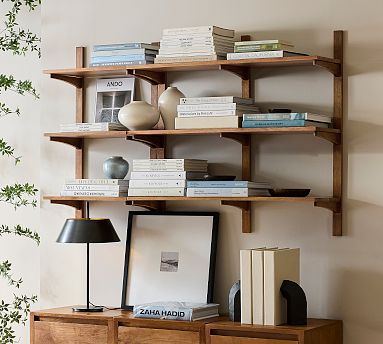 Cayman Tiered Wall Shelves | Pottery Barn
