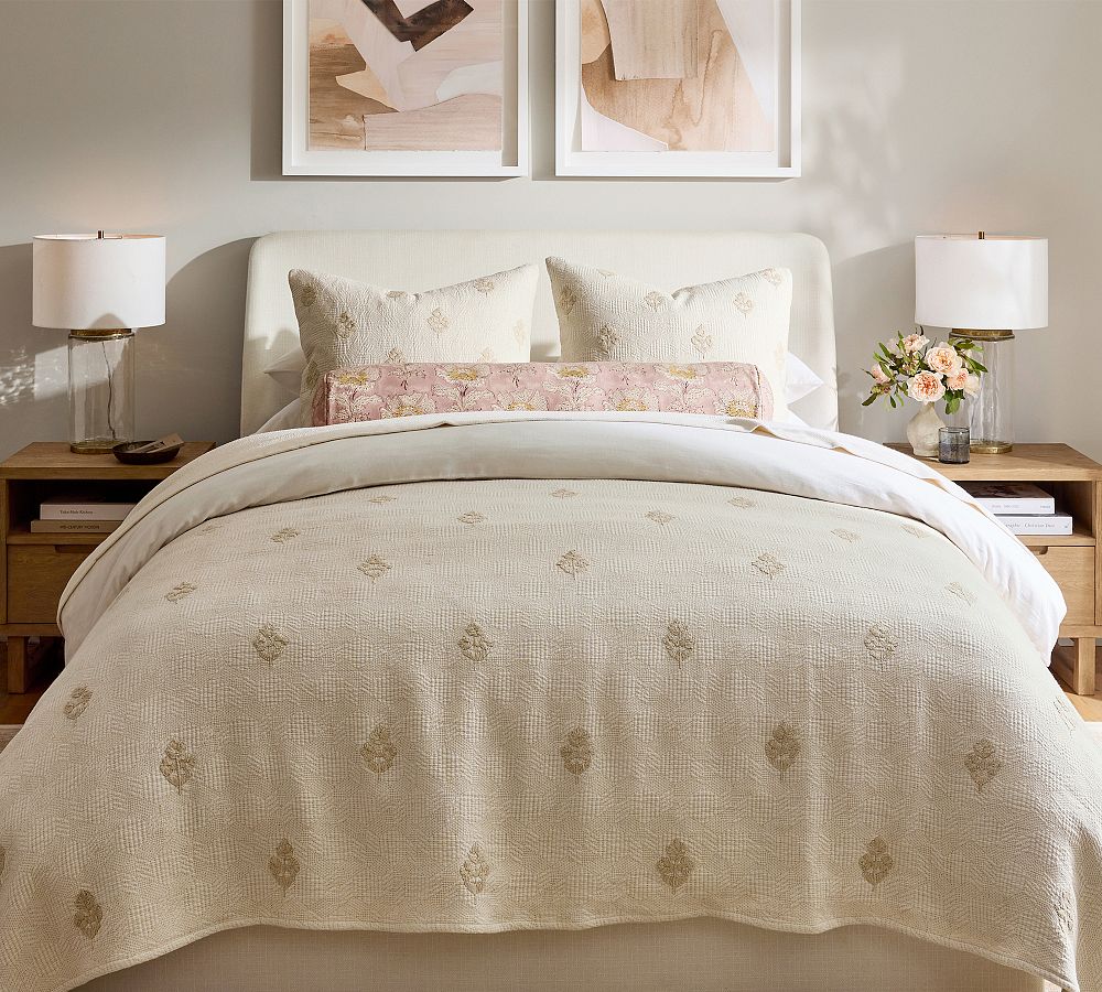 Natalie Embroidered Coverlet | Pottery Barn