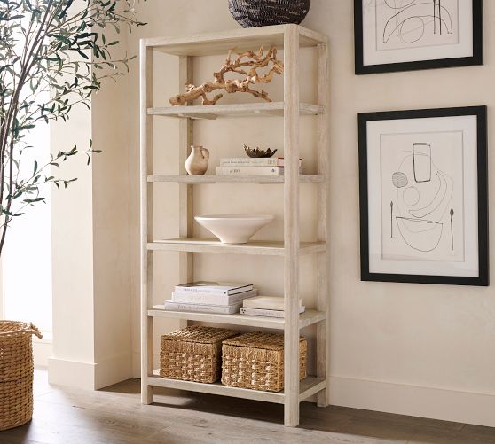 Pottery barn shelving unit store