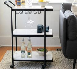 Laval Marble Bar Cart (24") | Pottery Barn