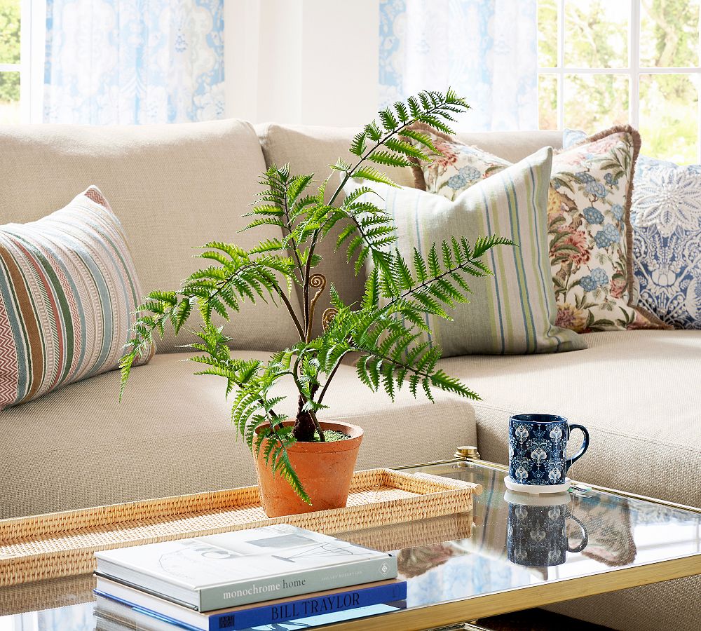 Faux Potted Wide Trunk Fern | Pottery Barn