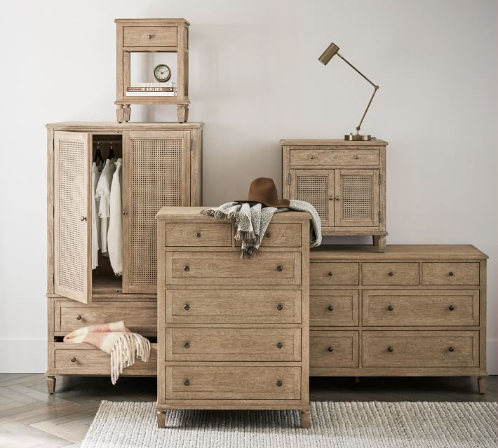 Sausalito Cane Armoire 40