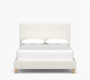 Arlo Upholstered Square Bed | Pottery Barn