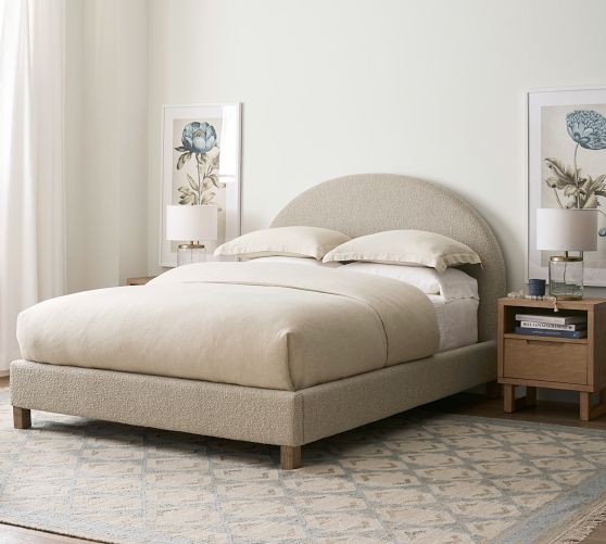 Arlo Upholstered Arched Bed | Pottery Barn