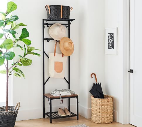 Narrow coat tree store