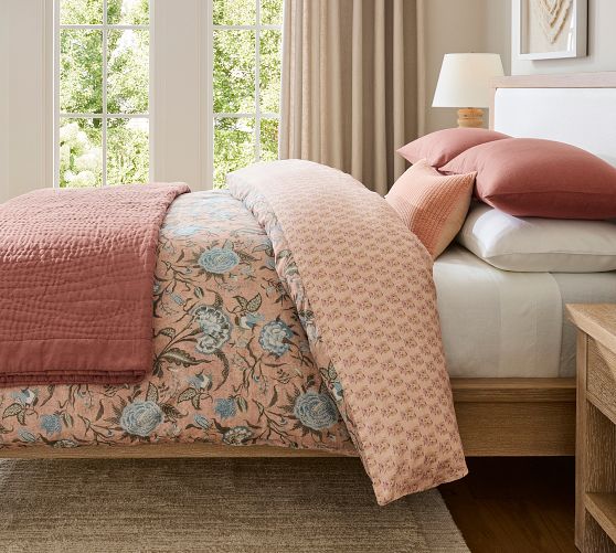 Ella Reversible Duvet - Elegant Comfort | Pottery Barn