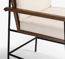 Carter Upholstered Dining Armchair | Pottery Barn