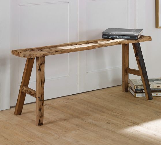 Rustic Reclaimed Wood Bench 60 Pottery Barn