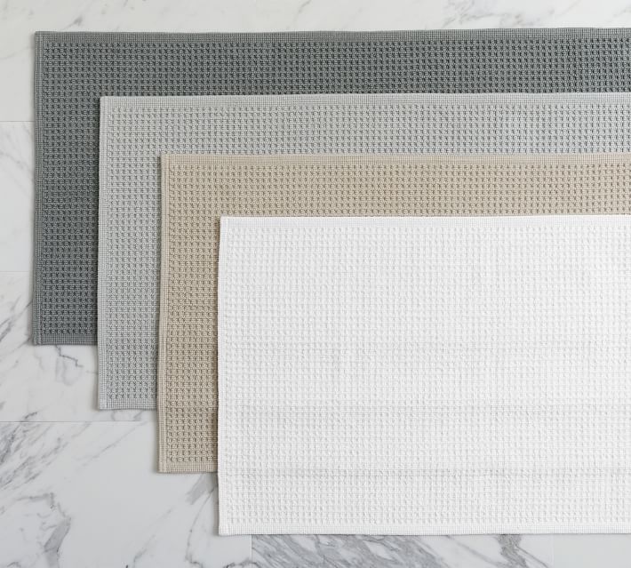 Waffle Weave Bath Mat Pottery Barn