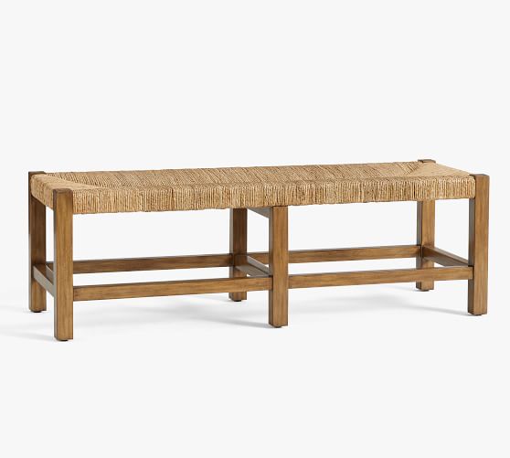 Pottery barn wicker bench store