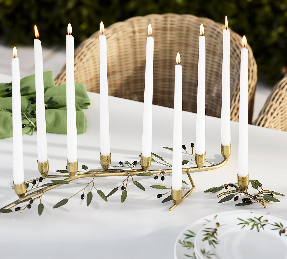 Monique Lhuillier Livia Taper Holder Collection | Pottery Barn