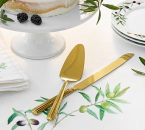 Monique Lhuillier Rivoli Cake Servers - Set of 2 | Pottery Barn
