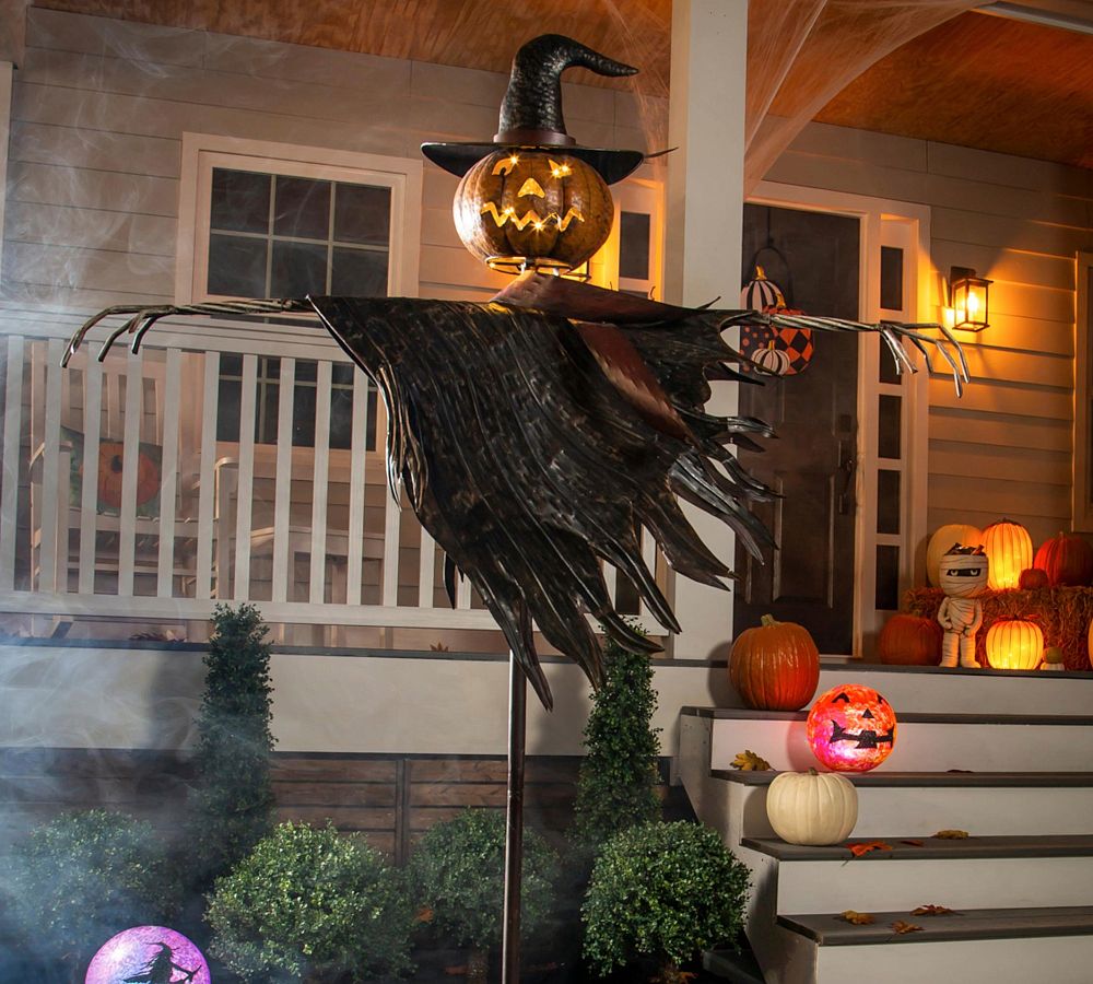 Jack-O-Lantern Garden Stake | Pottery Barn